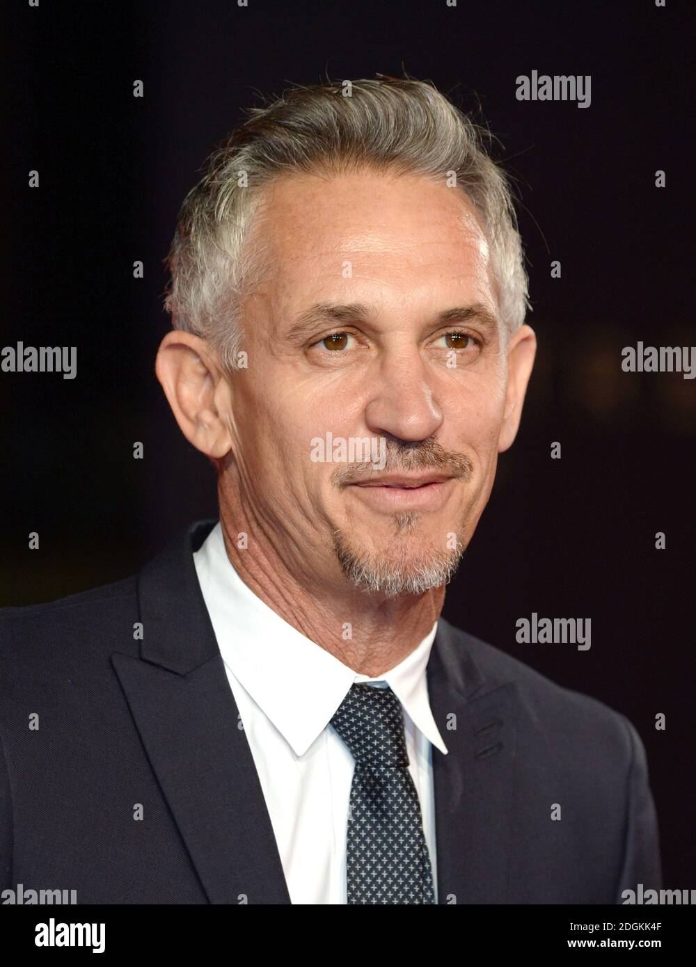 Gary Lineker attending the World Premiere of Spectre, held at the Royal ...