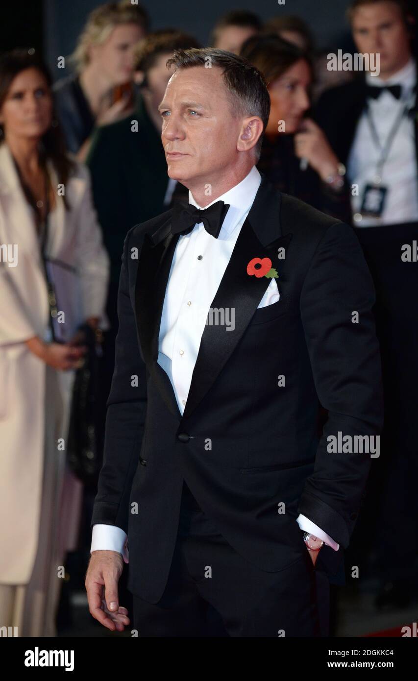 Daniel Craig attending the World Premiere of Spectre, held at the Royal ...