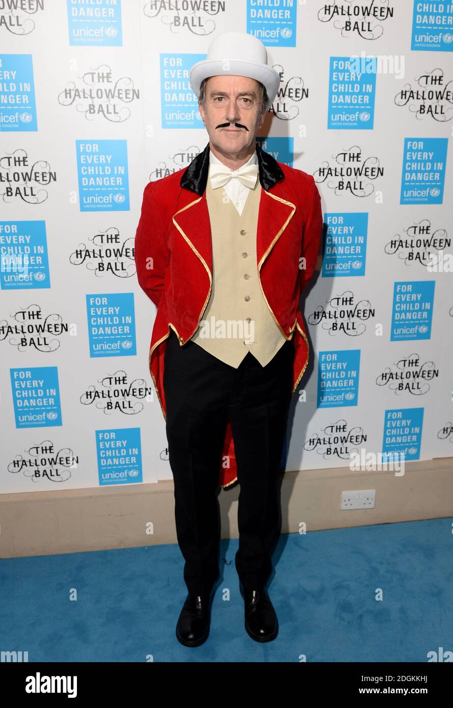 Angus Deayton arriving at the UNICEF Halloween Ball 2015, No.1 Mayfair ...