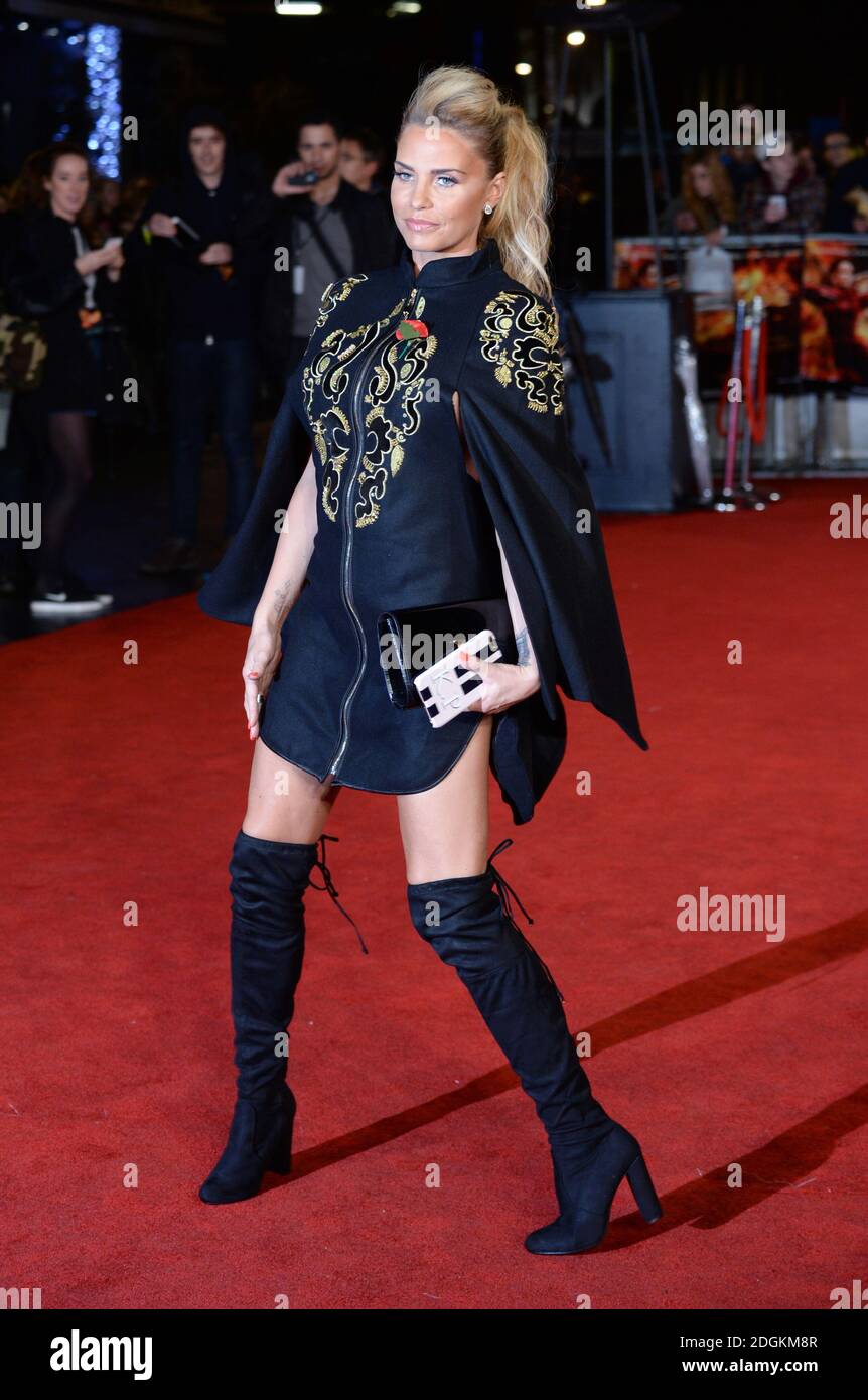 Katie Price attending the UK premiere of The UK Premiere of The Hunger ...