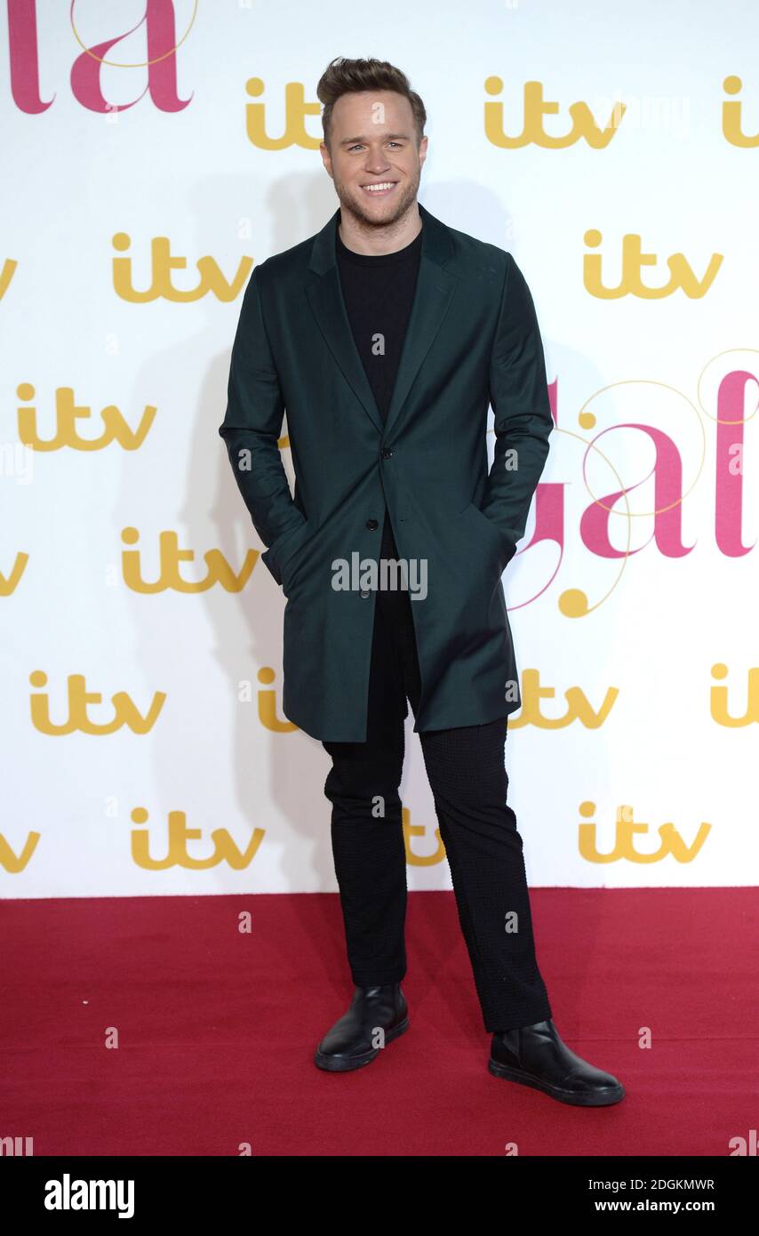 Olly Murs attending the ITV Gala at the London Palladium. Photo credit ...