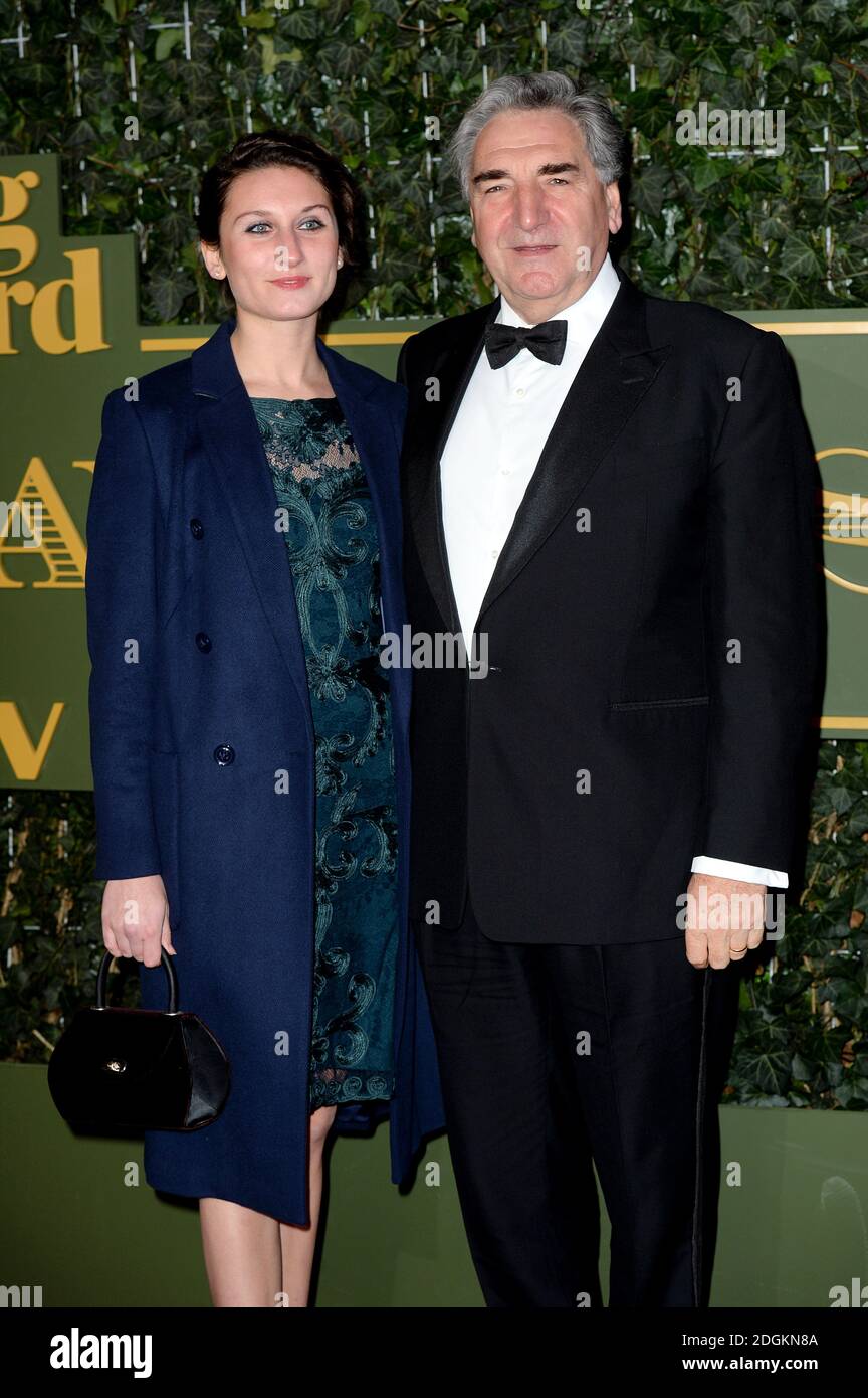 Jim Carter and daughter Bessie attending the London Evening Standard ...