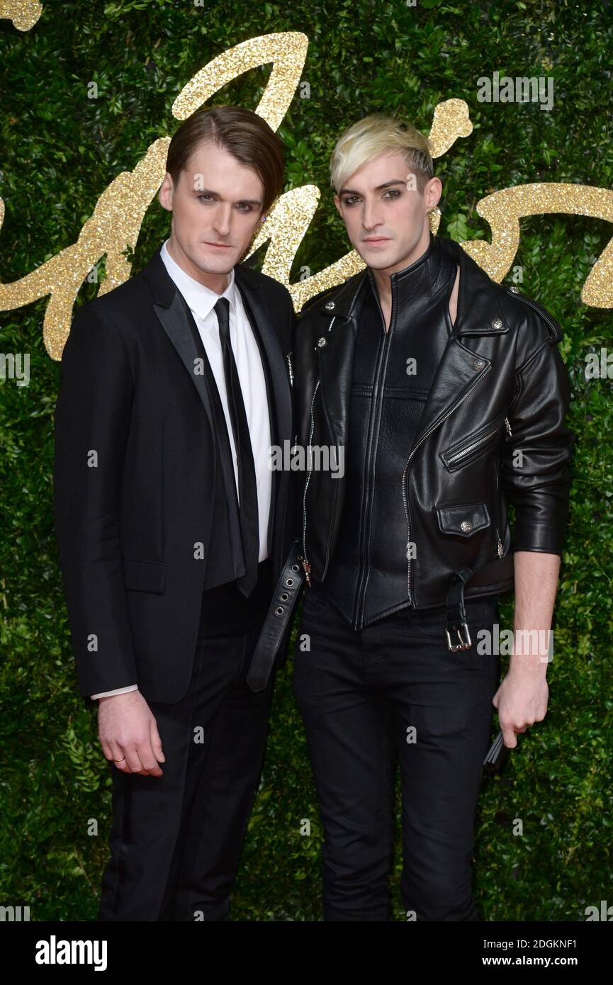 Gareth Pugh and Carson McColl attending the British Fashion Awards at ...