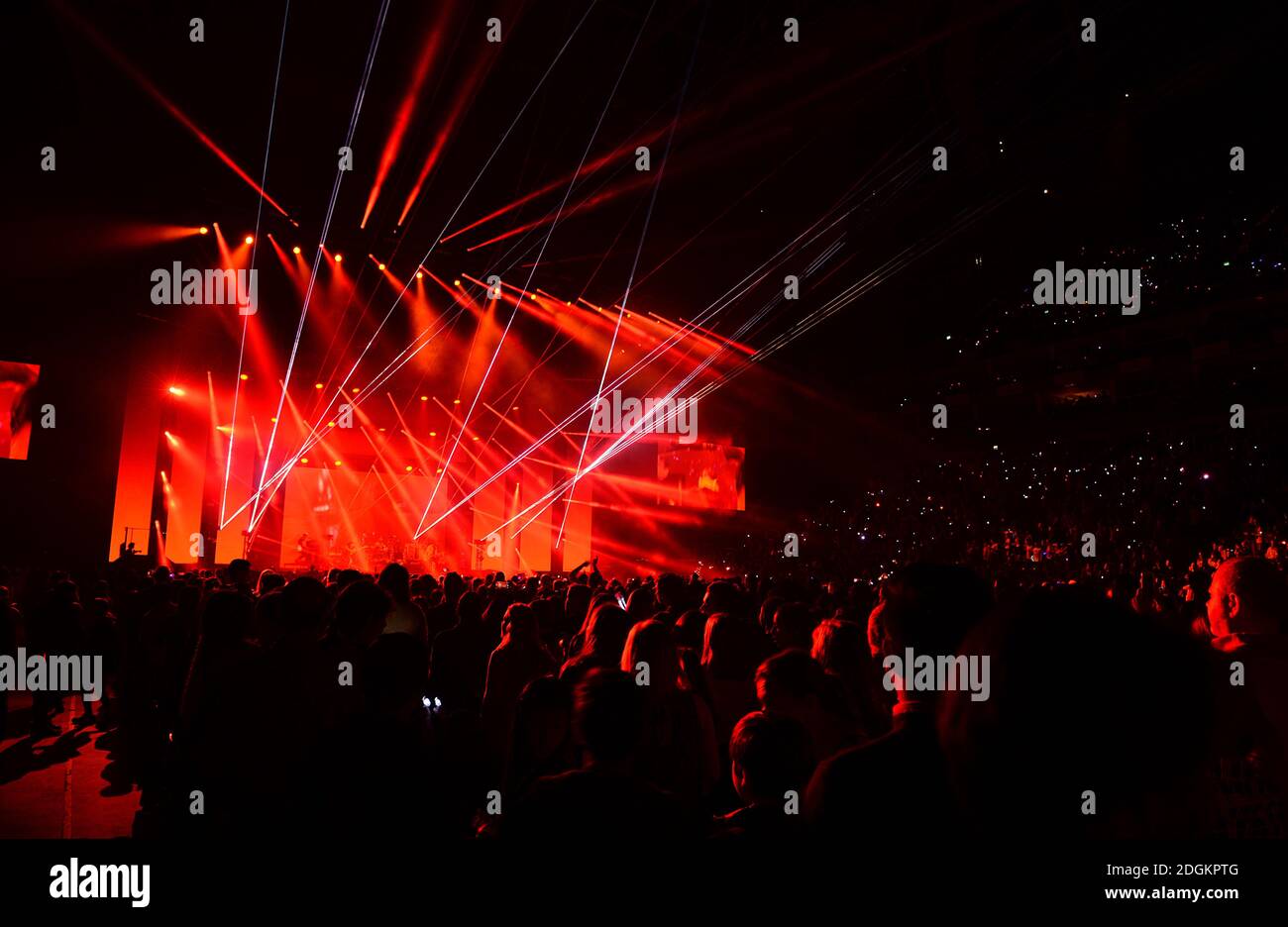 Coldplay performing on stage during the Capital FM Jingle Bell Ball ...