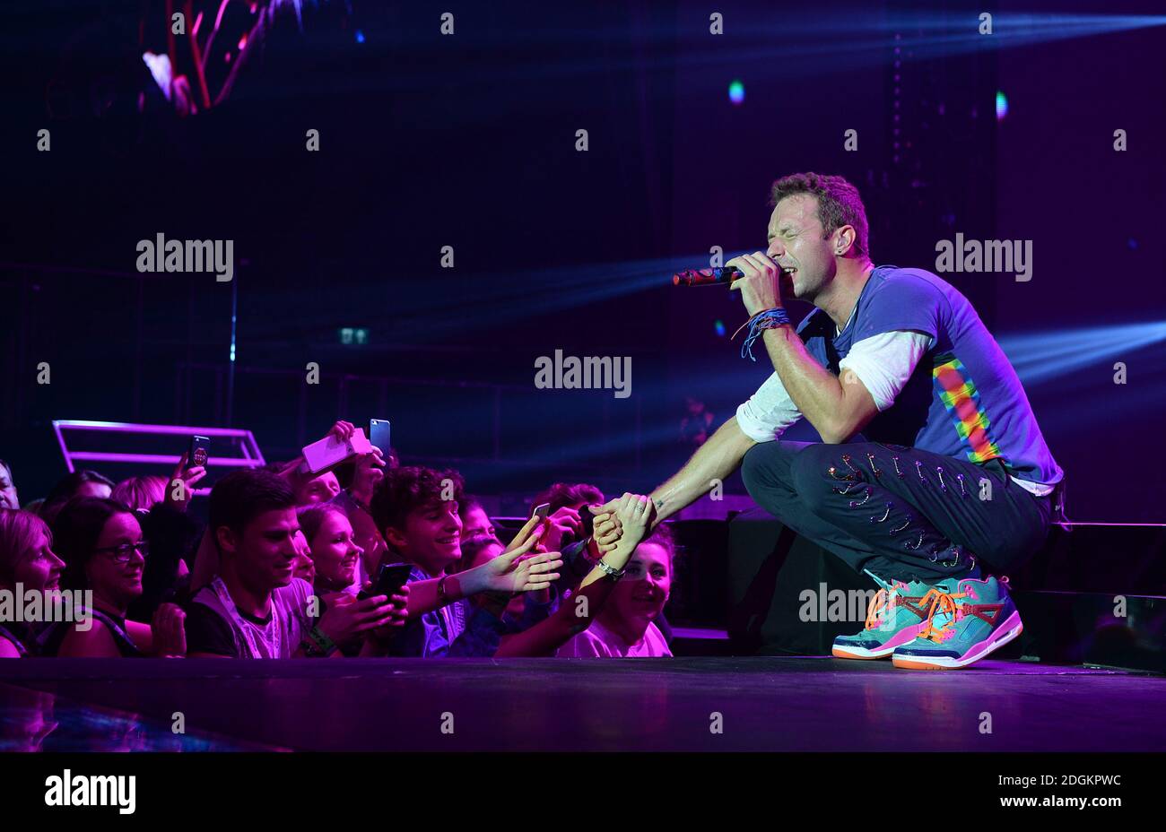 Chris Martin of Coldplay performs on stage during the Capital FM Jingle ...