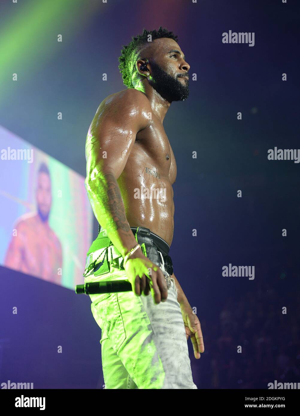 Jason Derulo performs on stage during the Capital FM Jingle Bell Ball ...