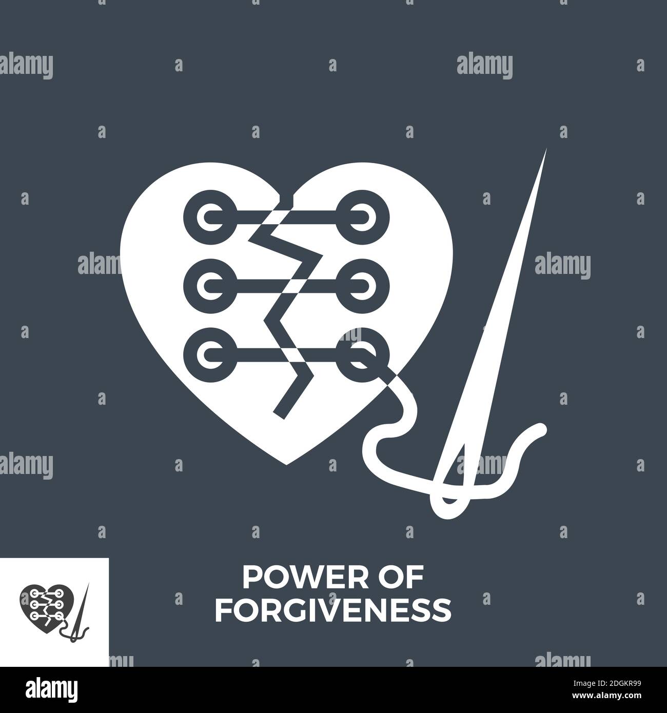 Power of Forgiveness Glyph Vector Icon Stock Vector Image & Art - Alamy