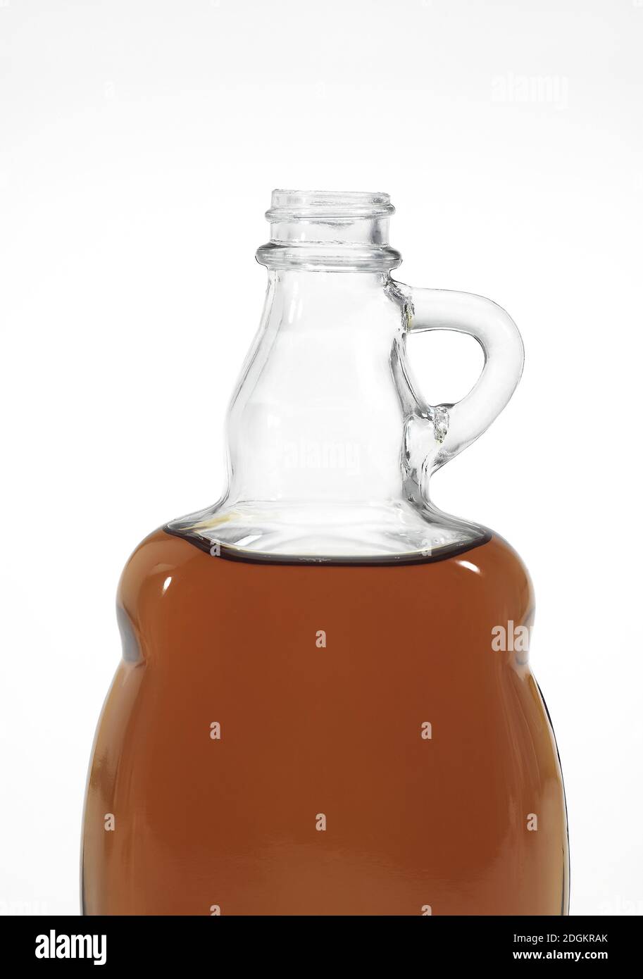 Bottle of Maple Syrup against White Background Stock Photo - Alamy