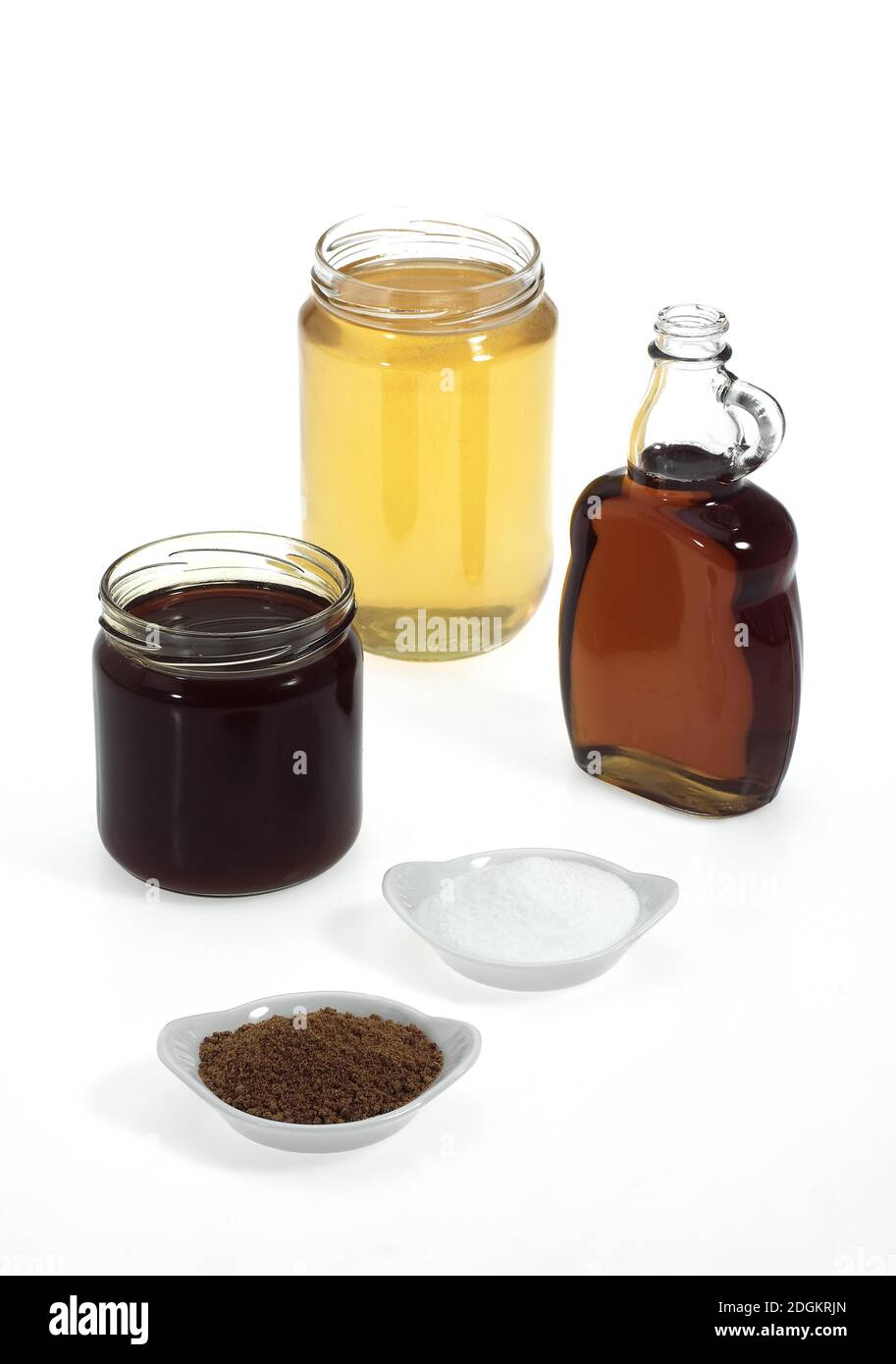 Fine Granulated Sugar, Brown Sugar, Maple Syrup, Treacle and Honey ...