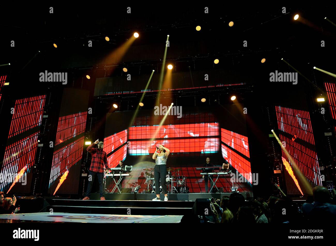 Sigma performs on stage during the Capital FM Jingle Bell Ball 2015 ...