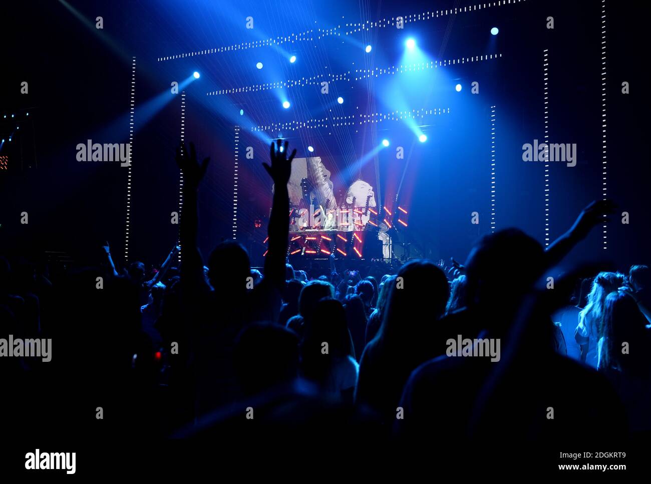 David Guetta performs on stage during the Capital FM Jingle Bell Ball ...