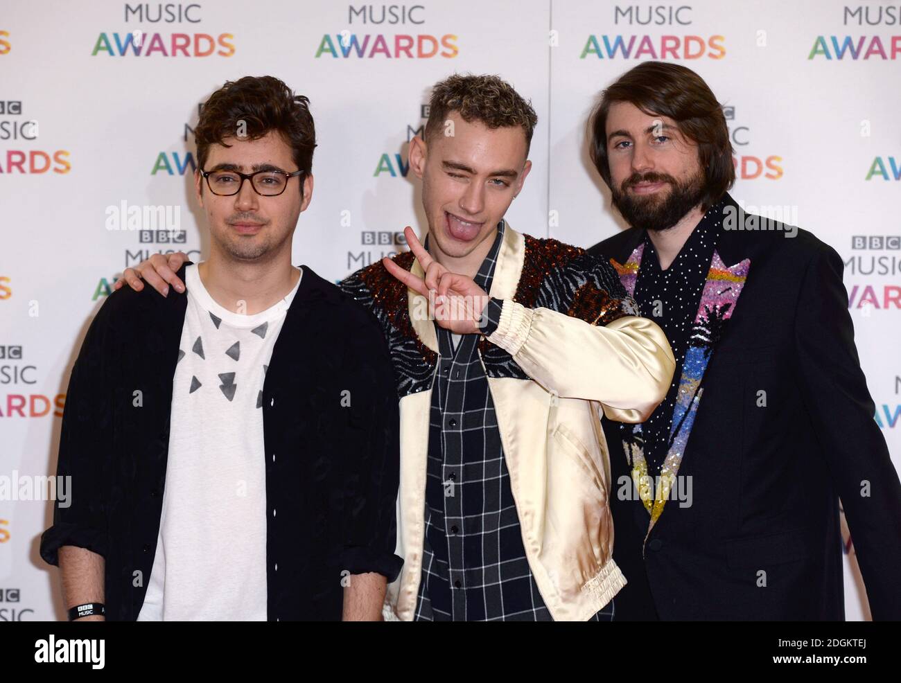 Years and Years arriving at the BBC Music Awards 2015, Genting Arena ...