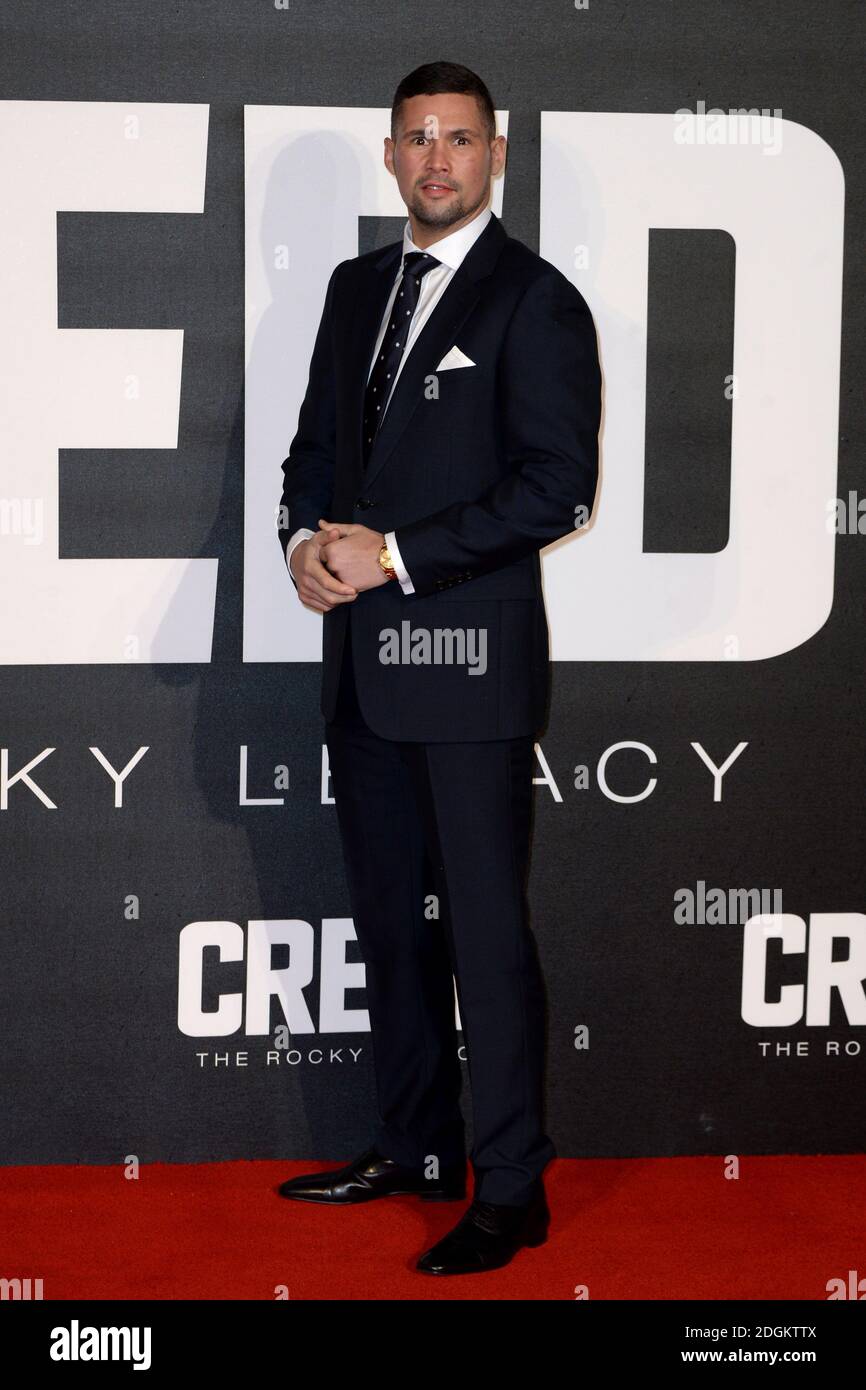 Tony Bellew attending the European premiere of Creed held at the Empire ...