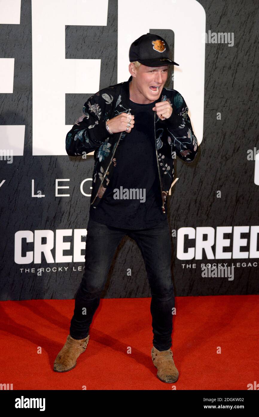 Jamie Laing attending the European premiere of Creed held at the Empire ...
