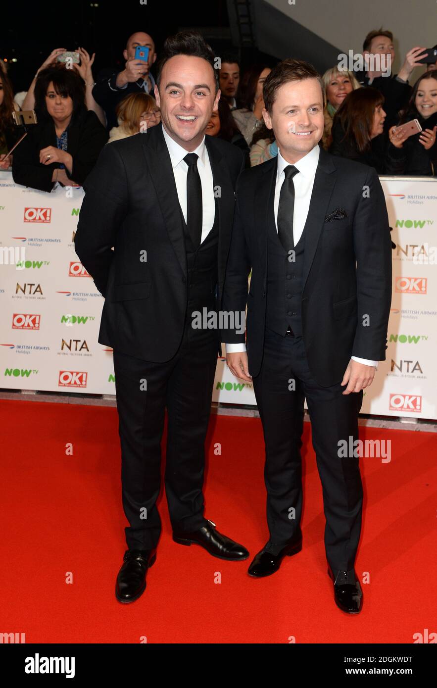 Ant (left) and Dec aka Anthony McPartlin and Declan Donnelly attending ...