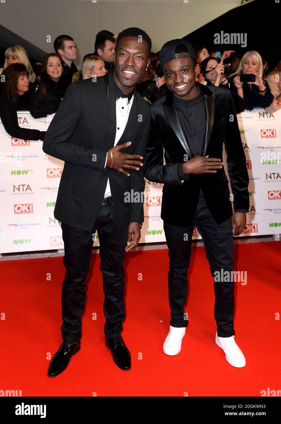 Reggie and Bollie attending the National Television Awards 2016 at the ...