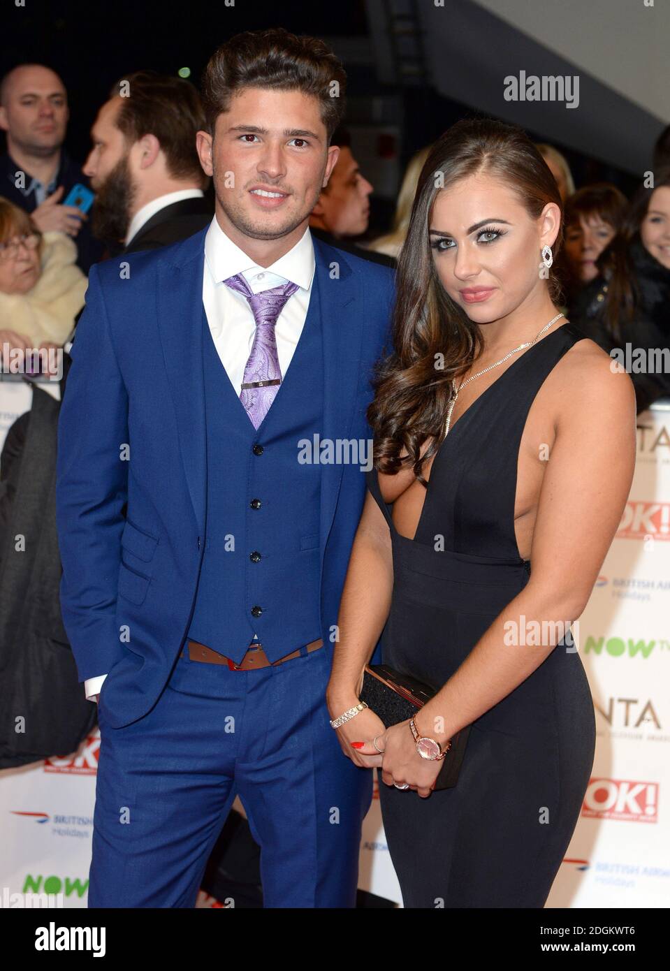 Jordan Davies and Ashleigh Defty attending the National Television ...