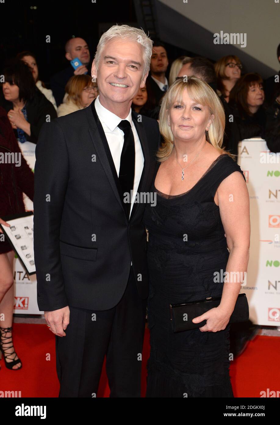 Phillip Schofield and Stephanie Lowe attending the National Television ...