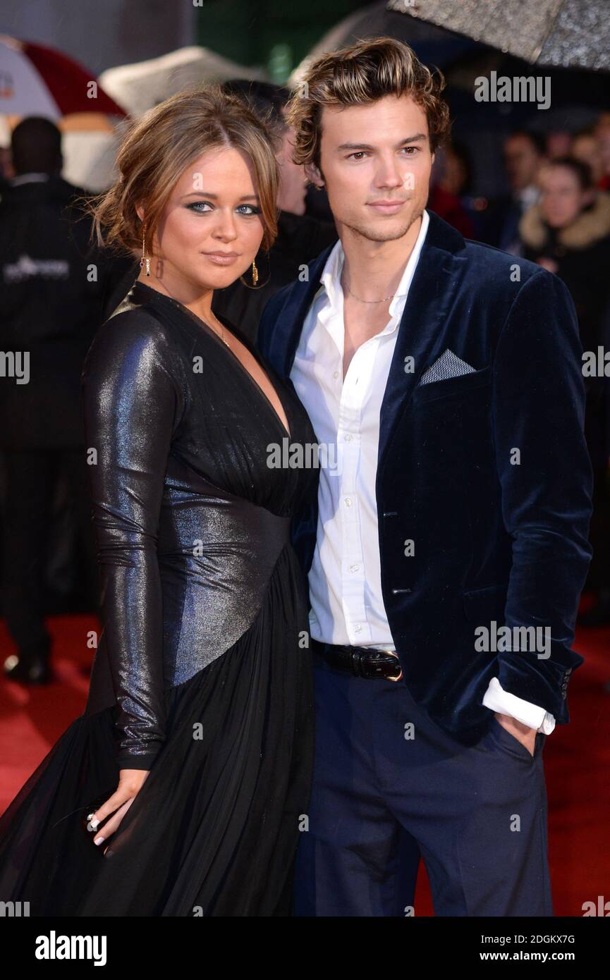Emily Atack and boyfriend Jack Vacher attending the World premiere of ...