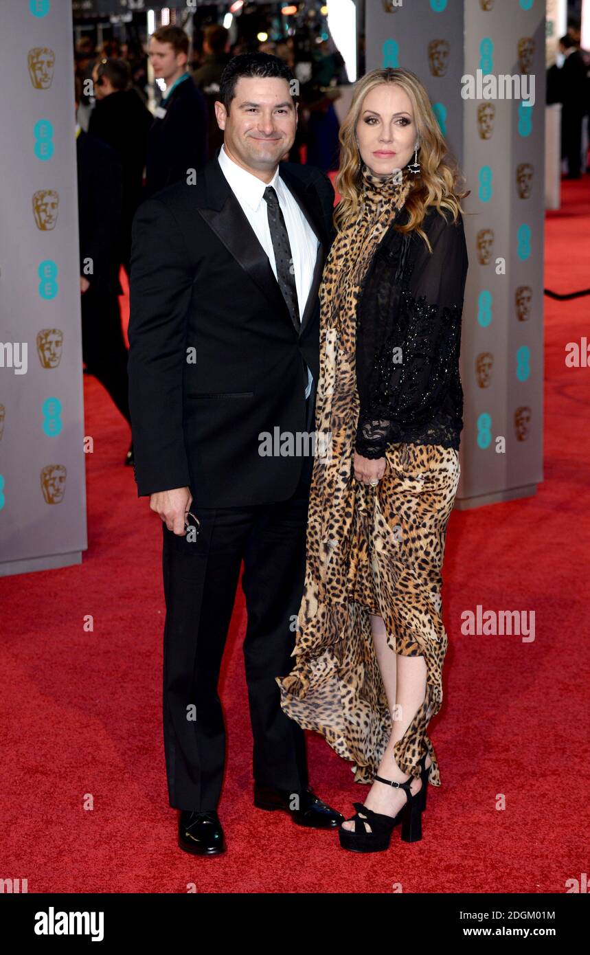 Mary Parent and guest attending the EE British Academy Film Awards at ...