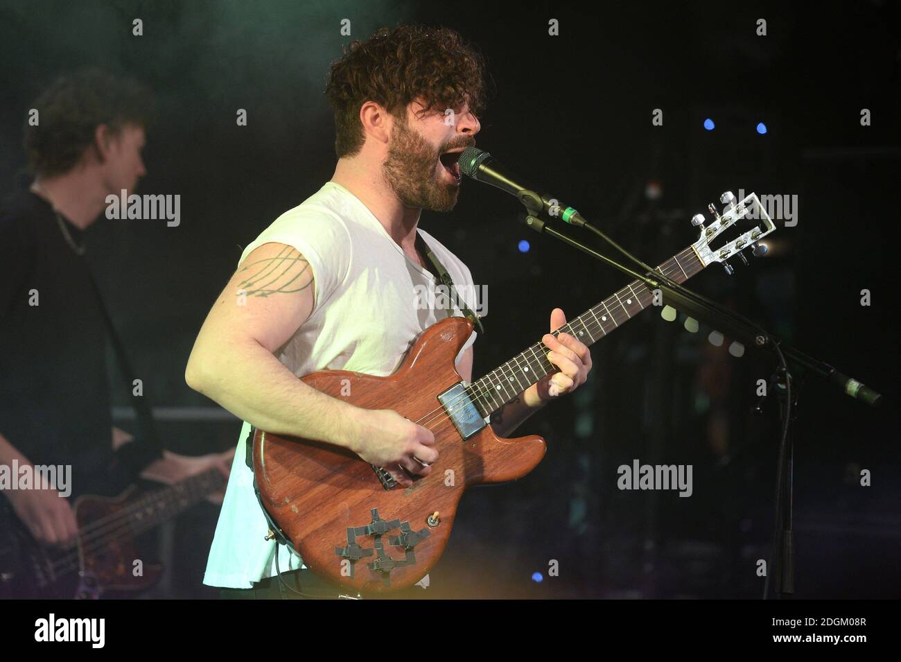 Yannis Philippakis of Foals performs during the NME Awards 2016 with ...