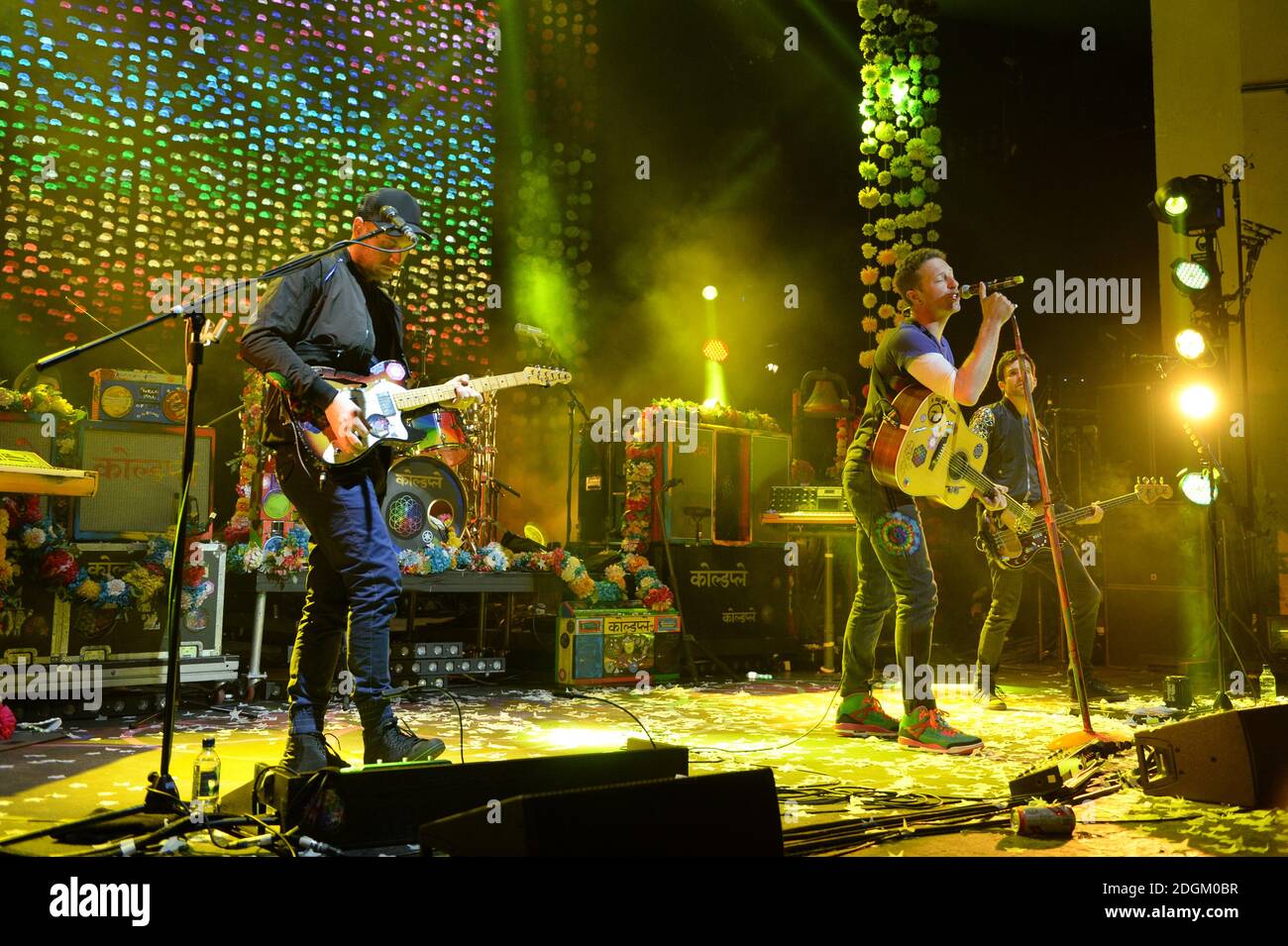 Coldplay perform on stage during the NME Awards 2016 with Austin, Texas ...