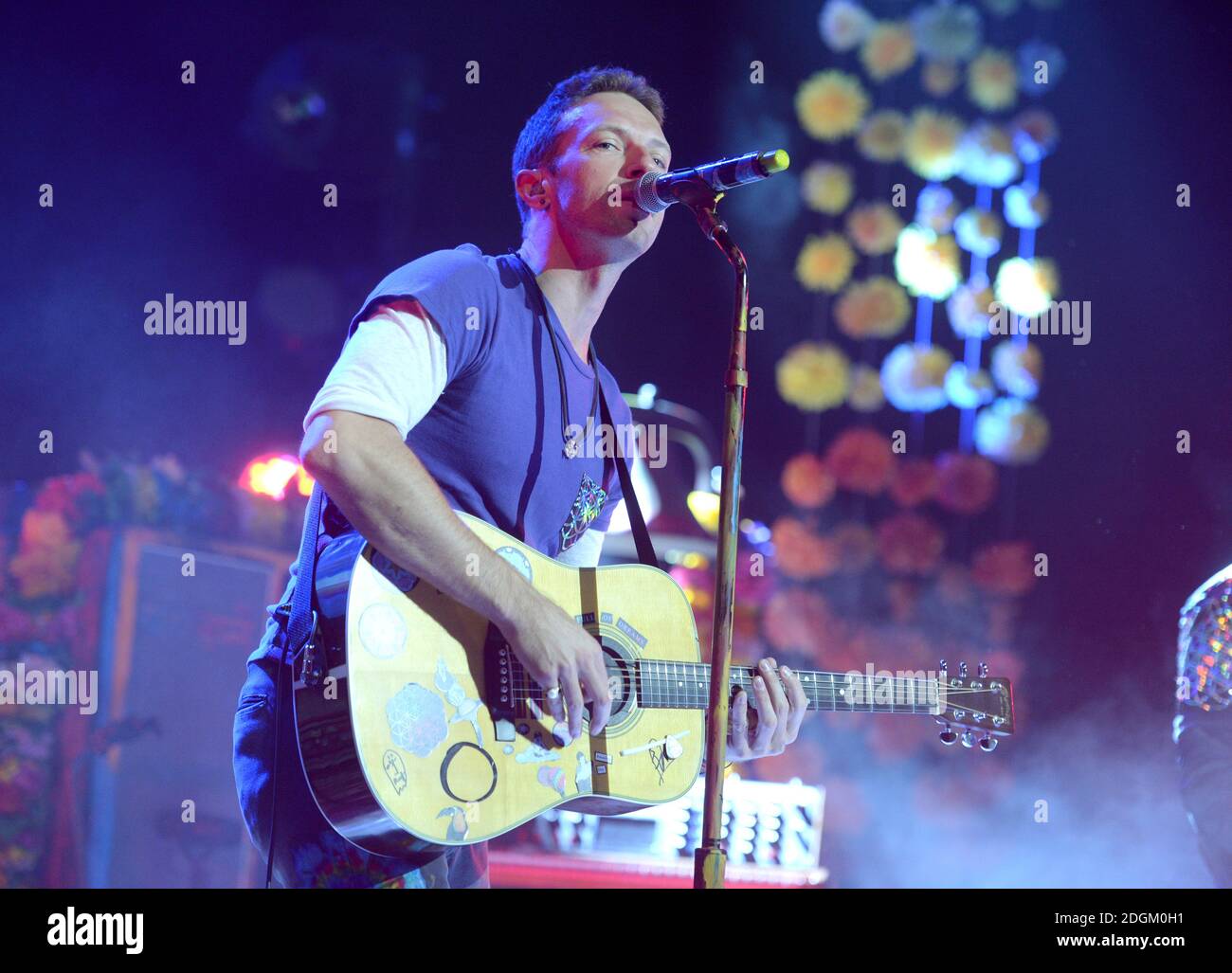 Coldplay perform on stage during the NME Awards 2016 with Austin, Texas ...