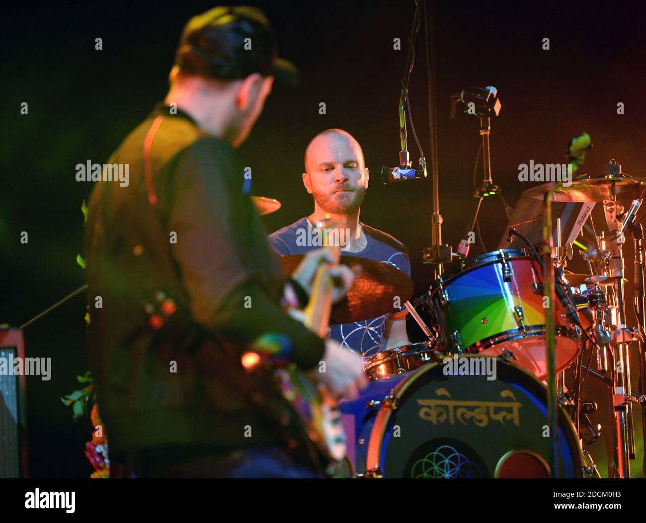Coldplay perform on stage during the NME Awards 2016 with Austin, Texas ...