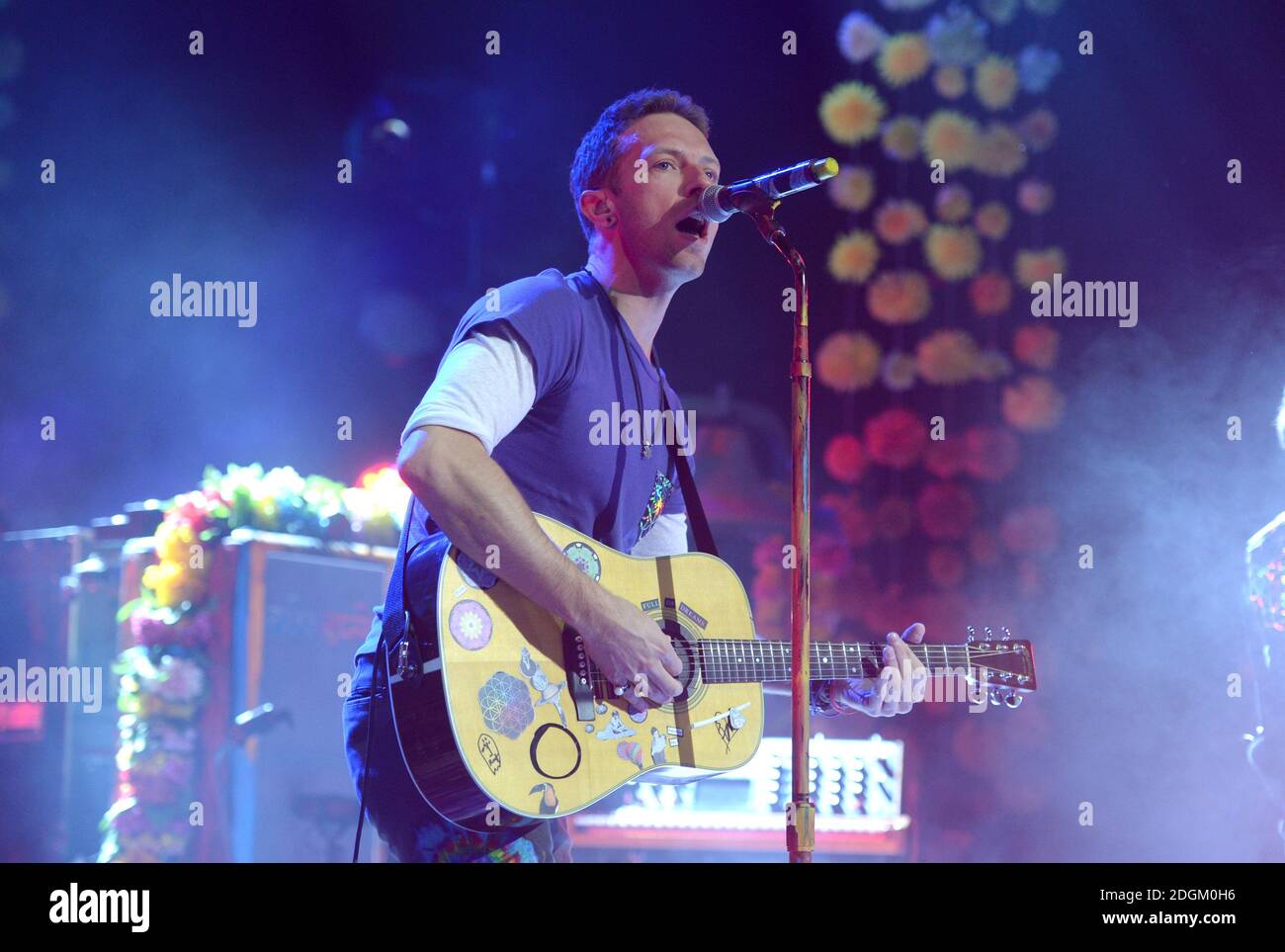 Coldplay perform on stage during the NME Awards 2016 with Austin, Texas ...