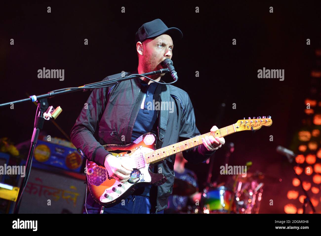 Coldplay perform on stage during the NME Awards 2016 with Austin, Texas ...