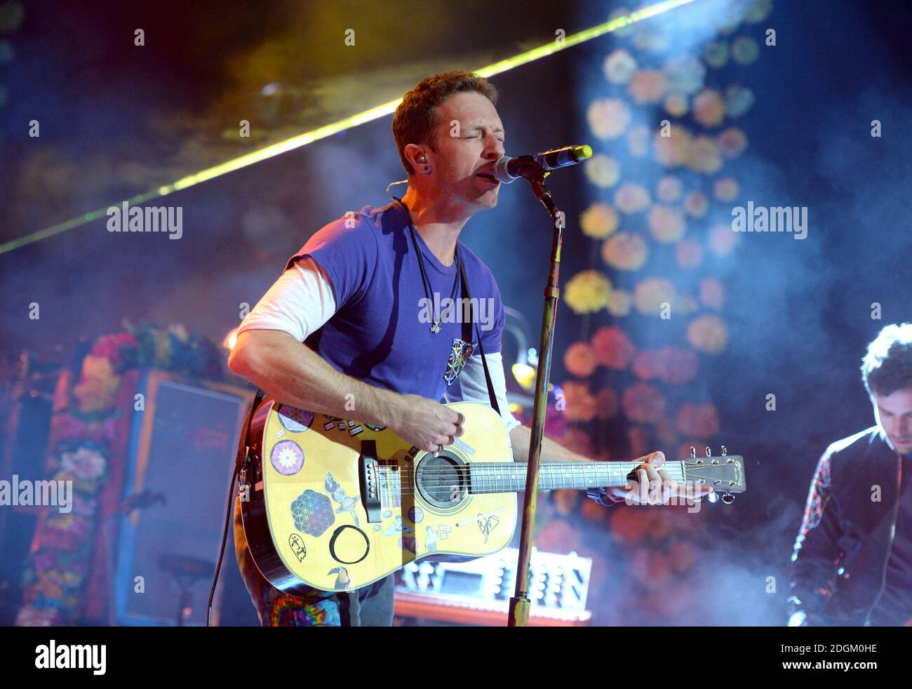 Coldplay perform on stage during the NME Awards 2016 with Austin, Texas ...