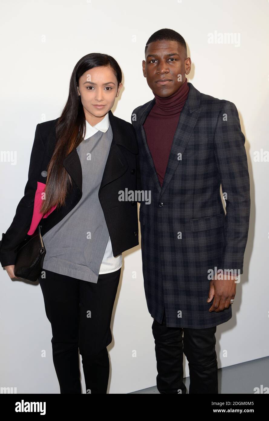 Labrinth and fiancee Muz attending the Eudon Choi Show, Brewer St, part ...
