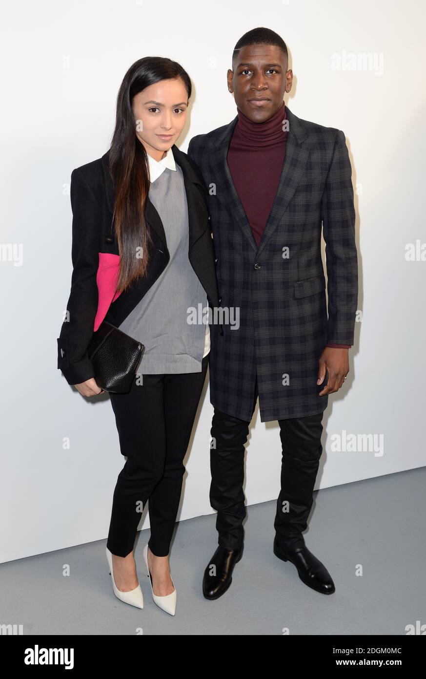 Labrinth and fiancee Muz attending the Eudon Choi Show, Brewer St, part ...