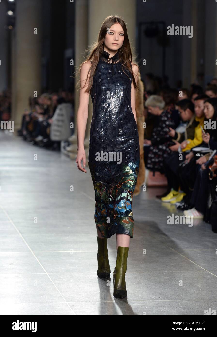 A model at The Topshop Unique show, Tate Britain, part of London ...