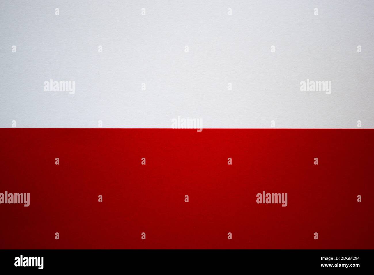 White and red background divided horizontally. Blank colored paper ...