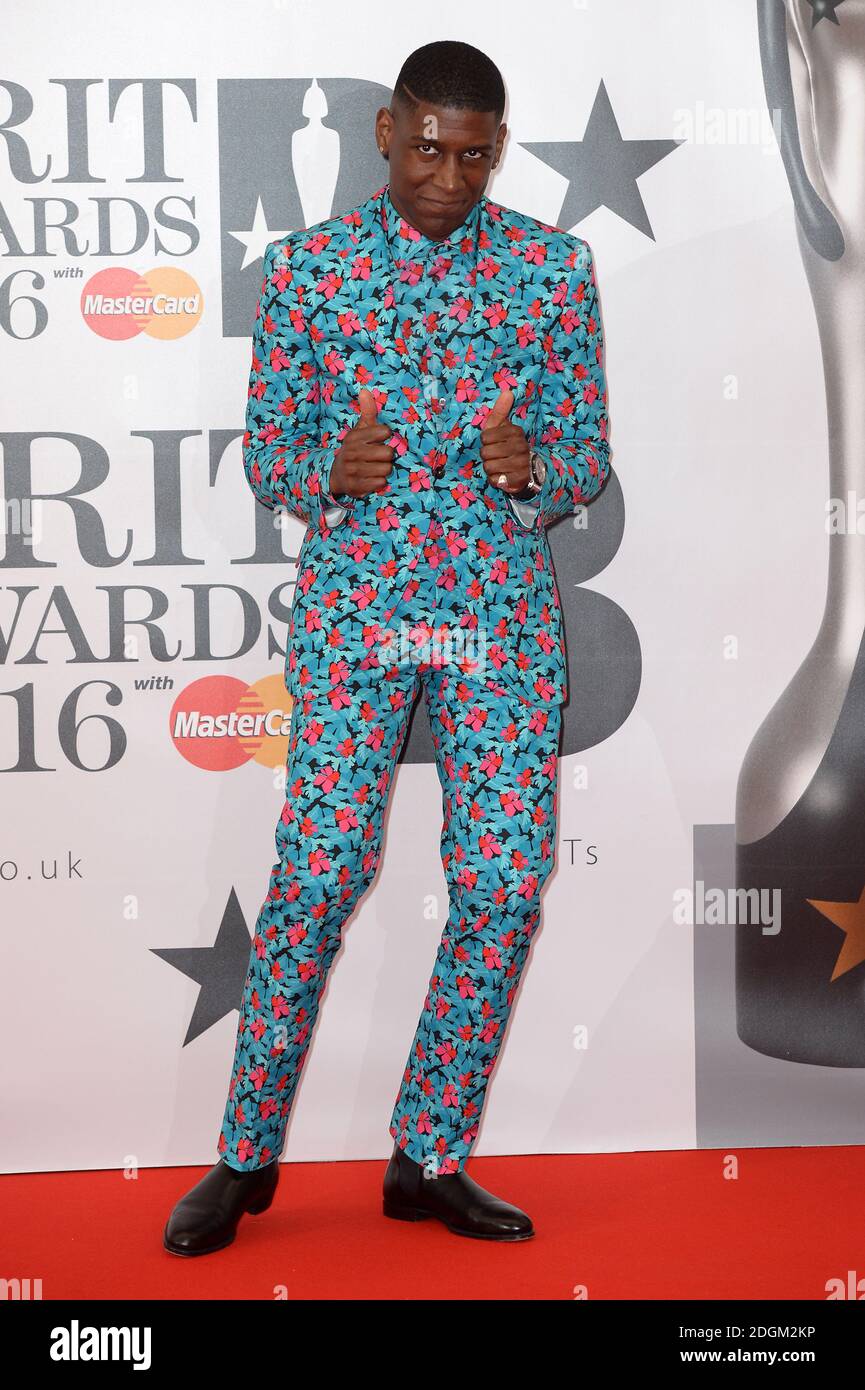 Labyrinth arriving for the 2016 Brit Awards at the O2 Arena, London ...