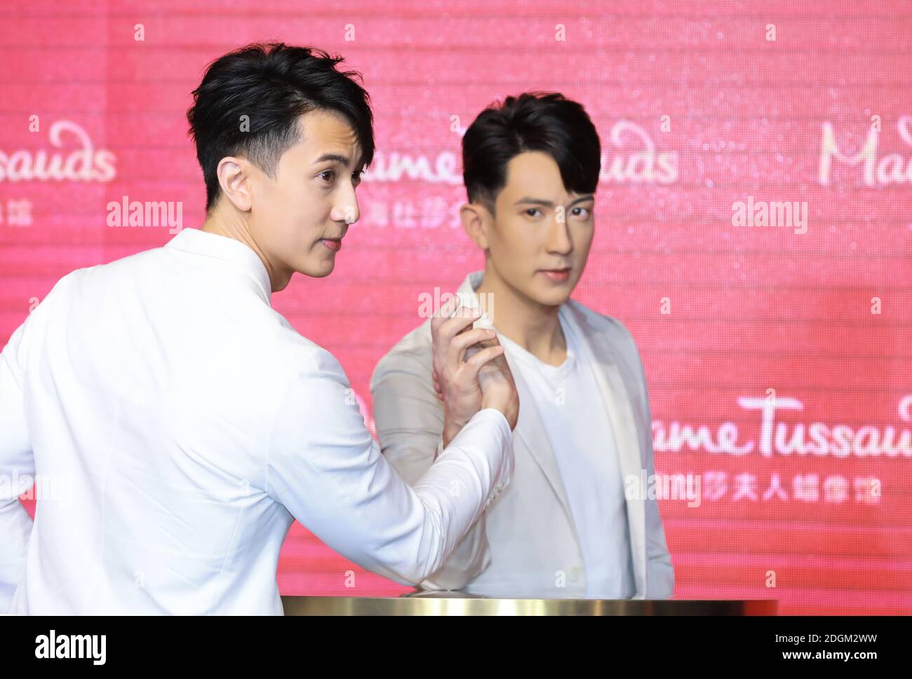 Bruneian actor, singer, and model Wu Chun attends an activity at Madame ...