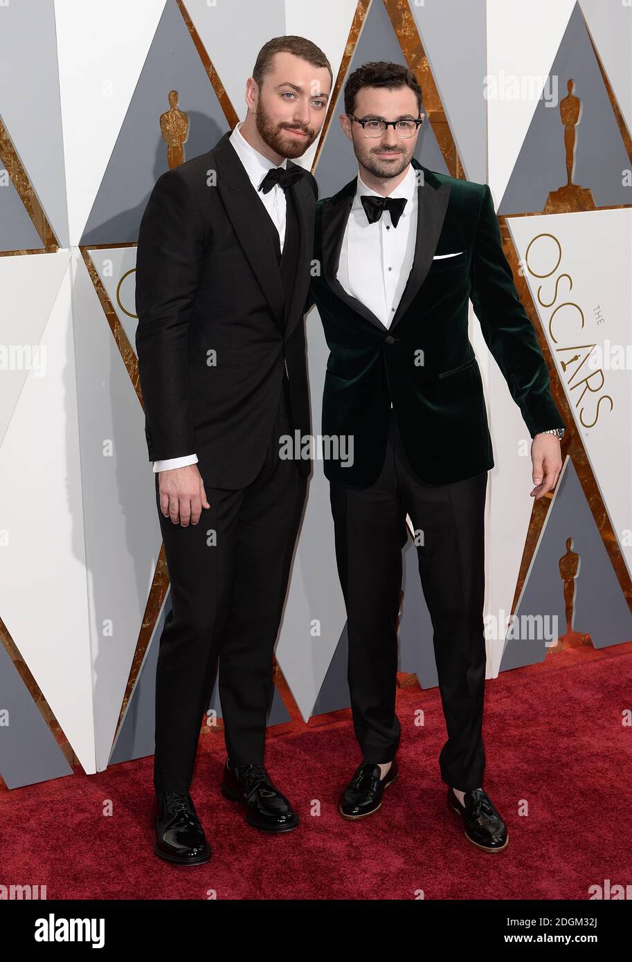Sam Smith and Jimmy Napes arriving at the 88th Academy Awards held at ...
