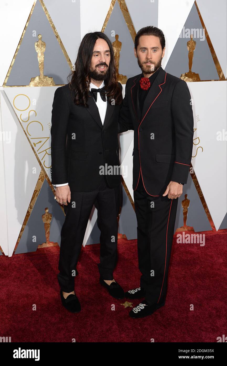 Alessandro Michele and Jared Leto arriving at the 88th Academy Awards ...