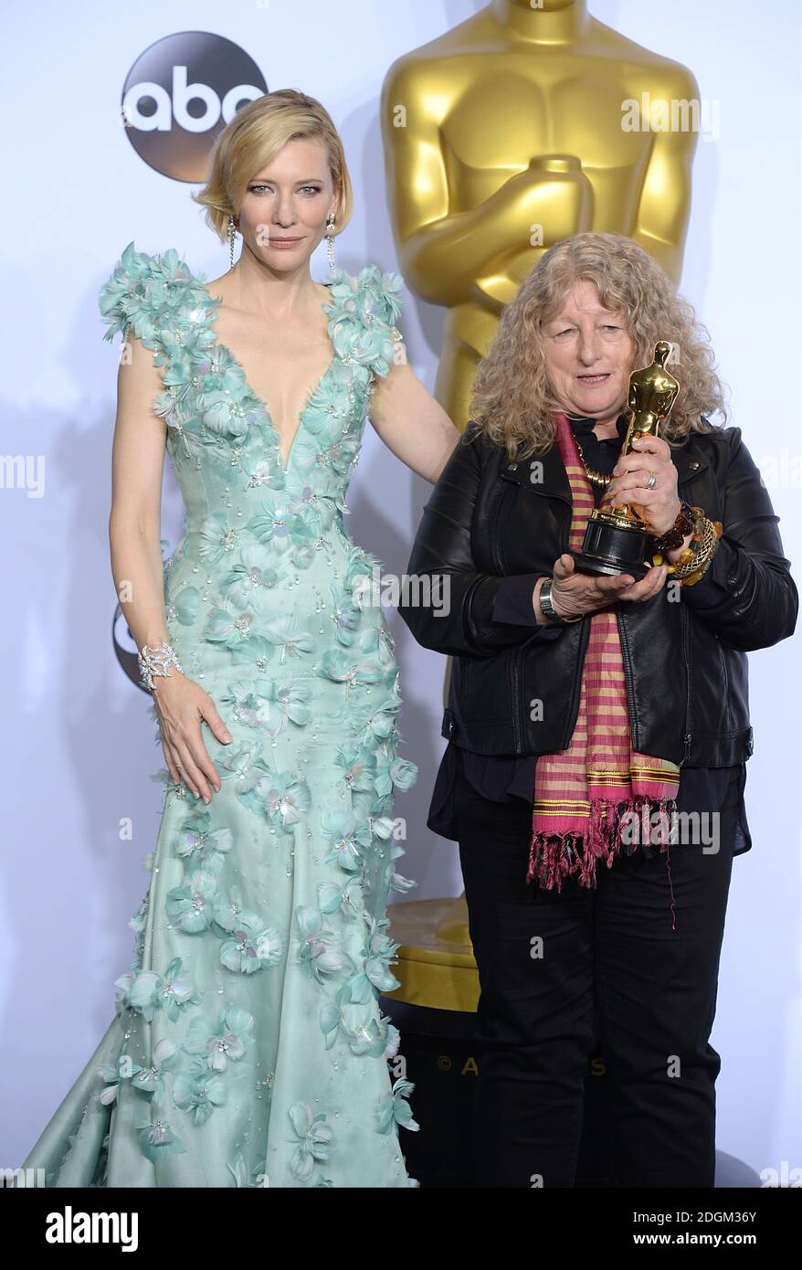 Cate Blanchett presents Jenny Beavan with the Best Costume Design award ...