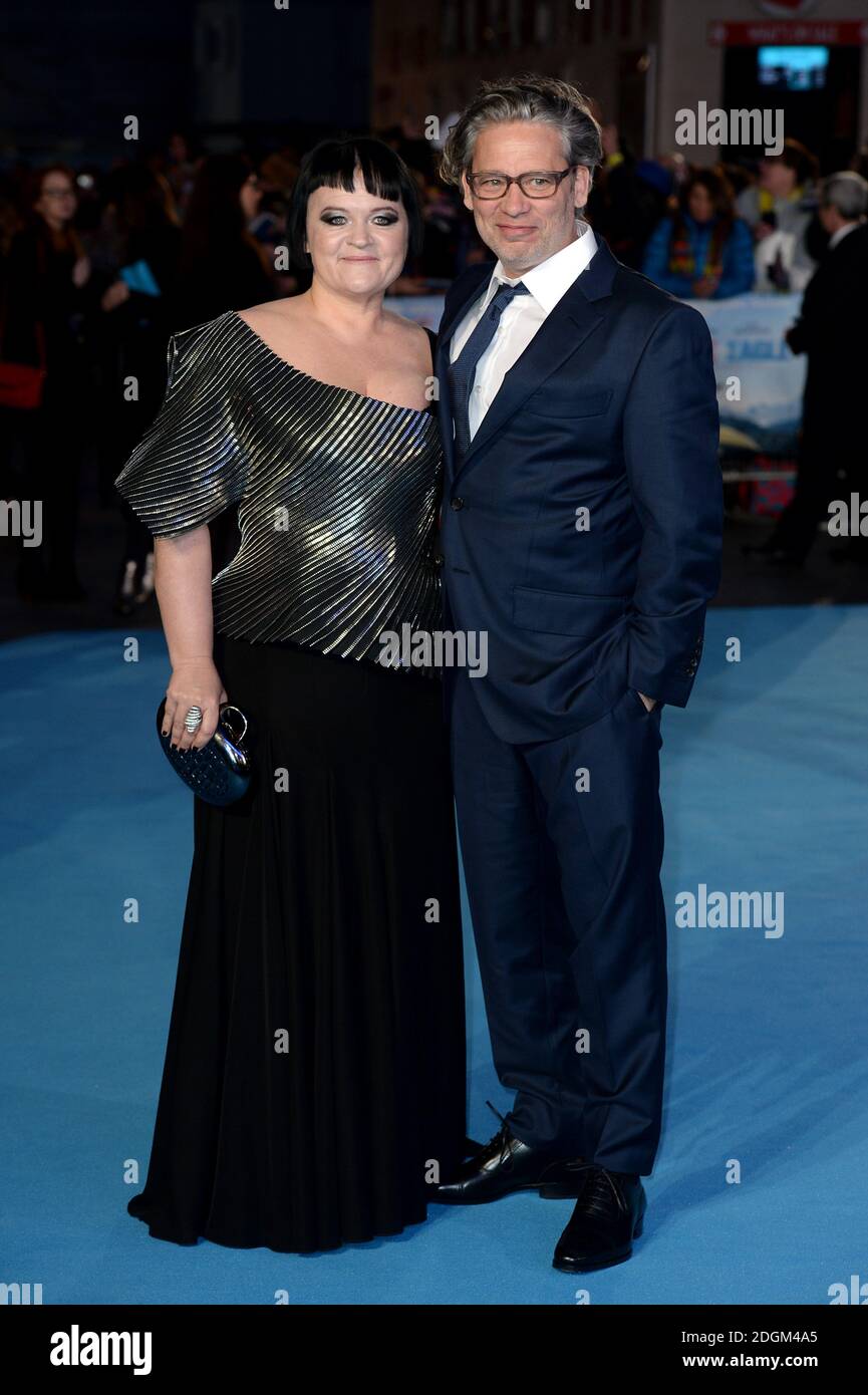 Dexter Fletcher and wife Dalia Ibelhauptaite attending the Eddie the ...