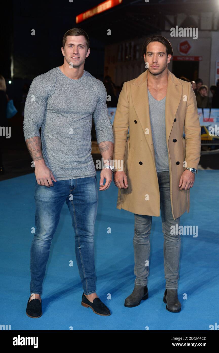 Dan Osbourne (left) attending the Eddie the Eagle European premiere at ...