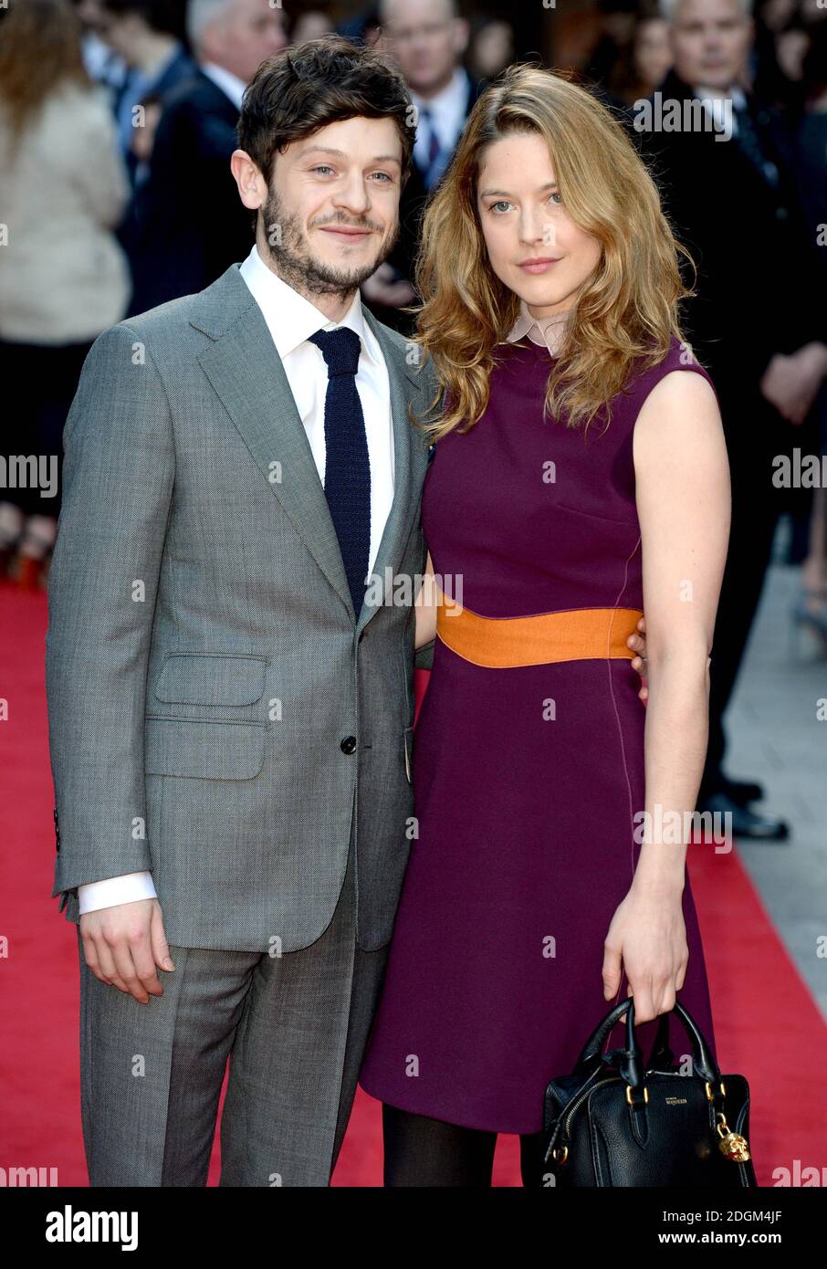 Iwan Rheon and Zoe Grisedale attending the Jameson Empire Film Awards ...