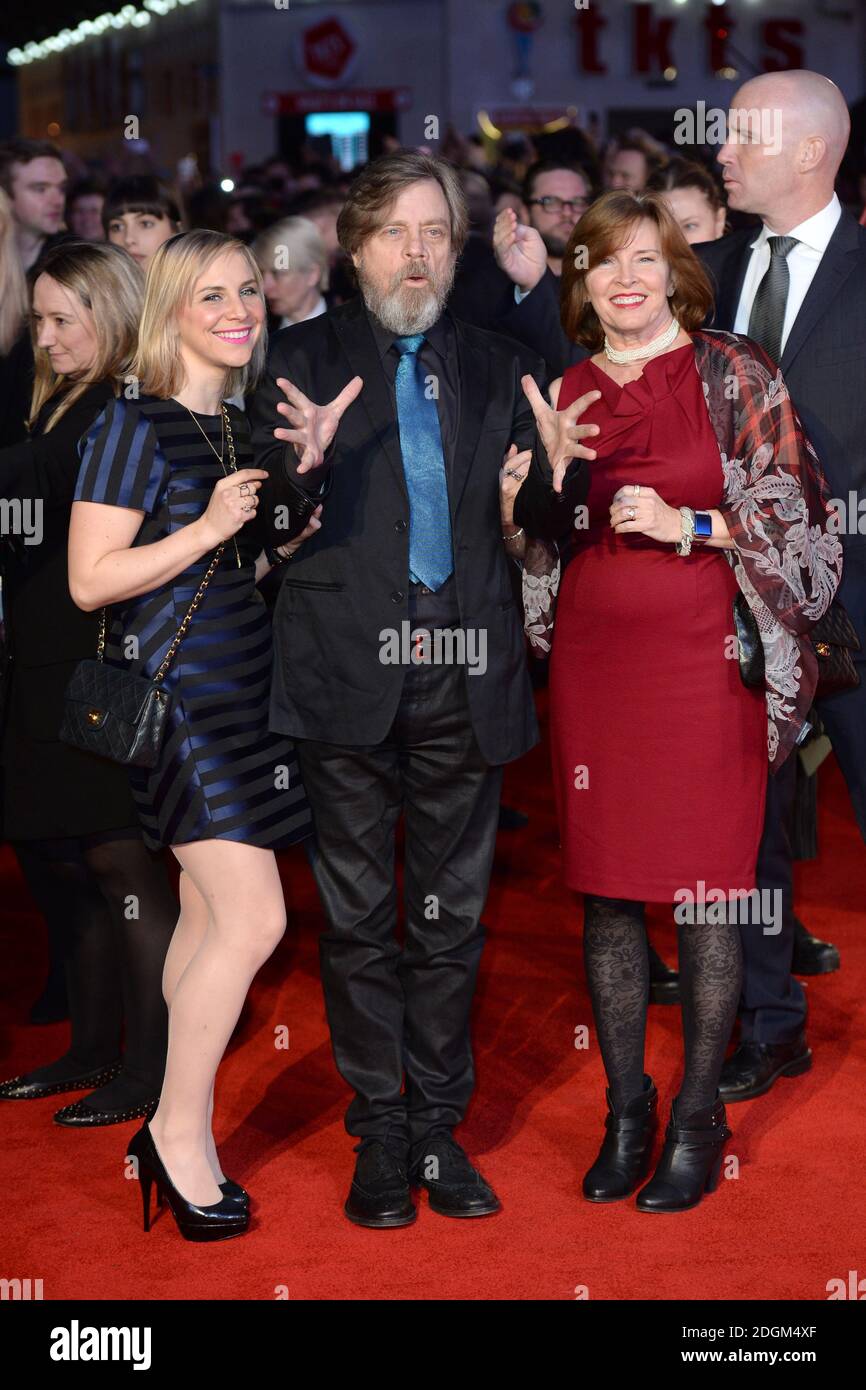 Chelsea Hamill, Mark Hamill and Marilou York attending the European ...