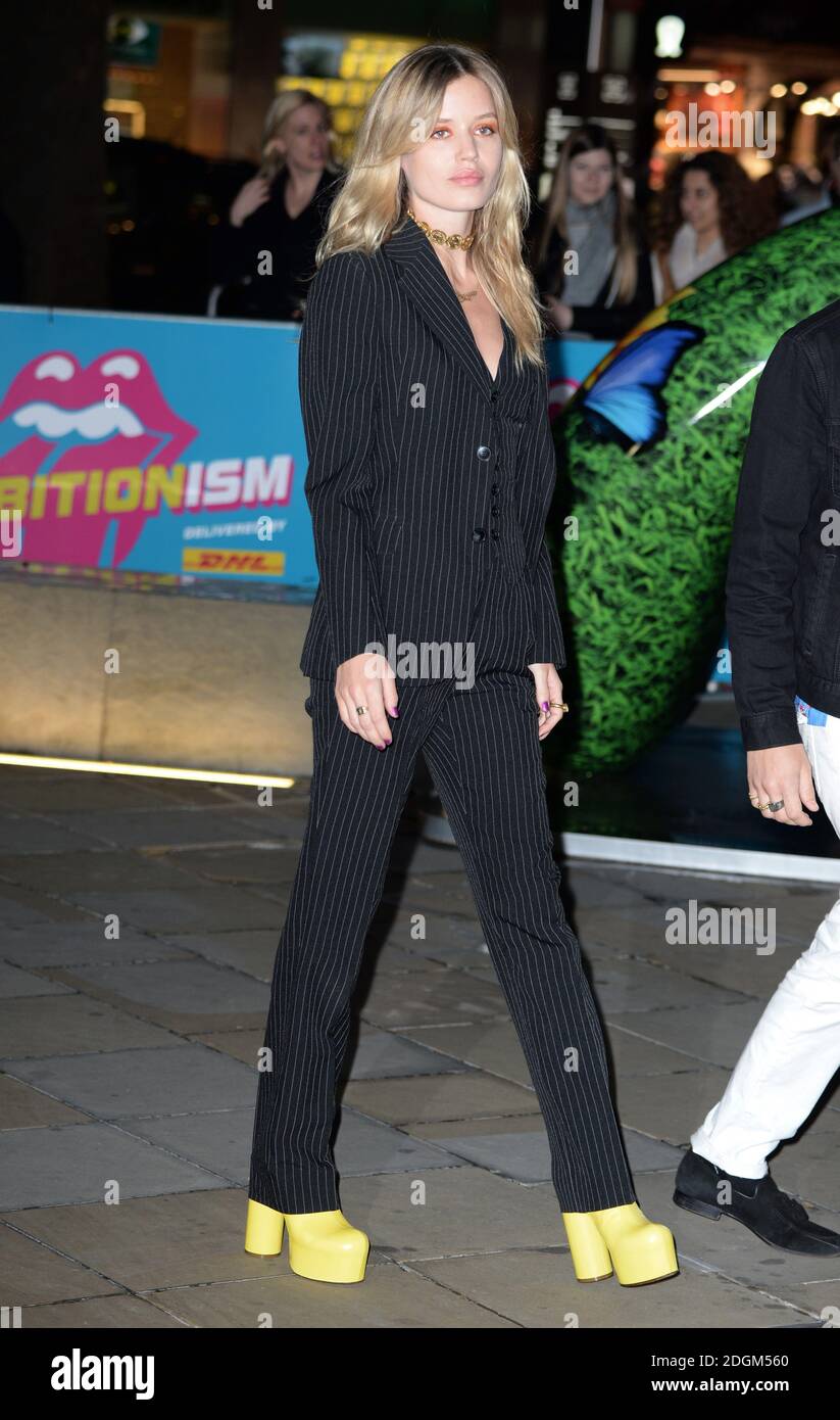 Georgia May Jagger arriving at the Exhibitionism, The Rolling Stones ...