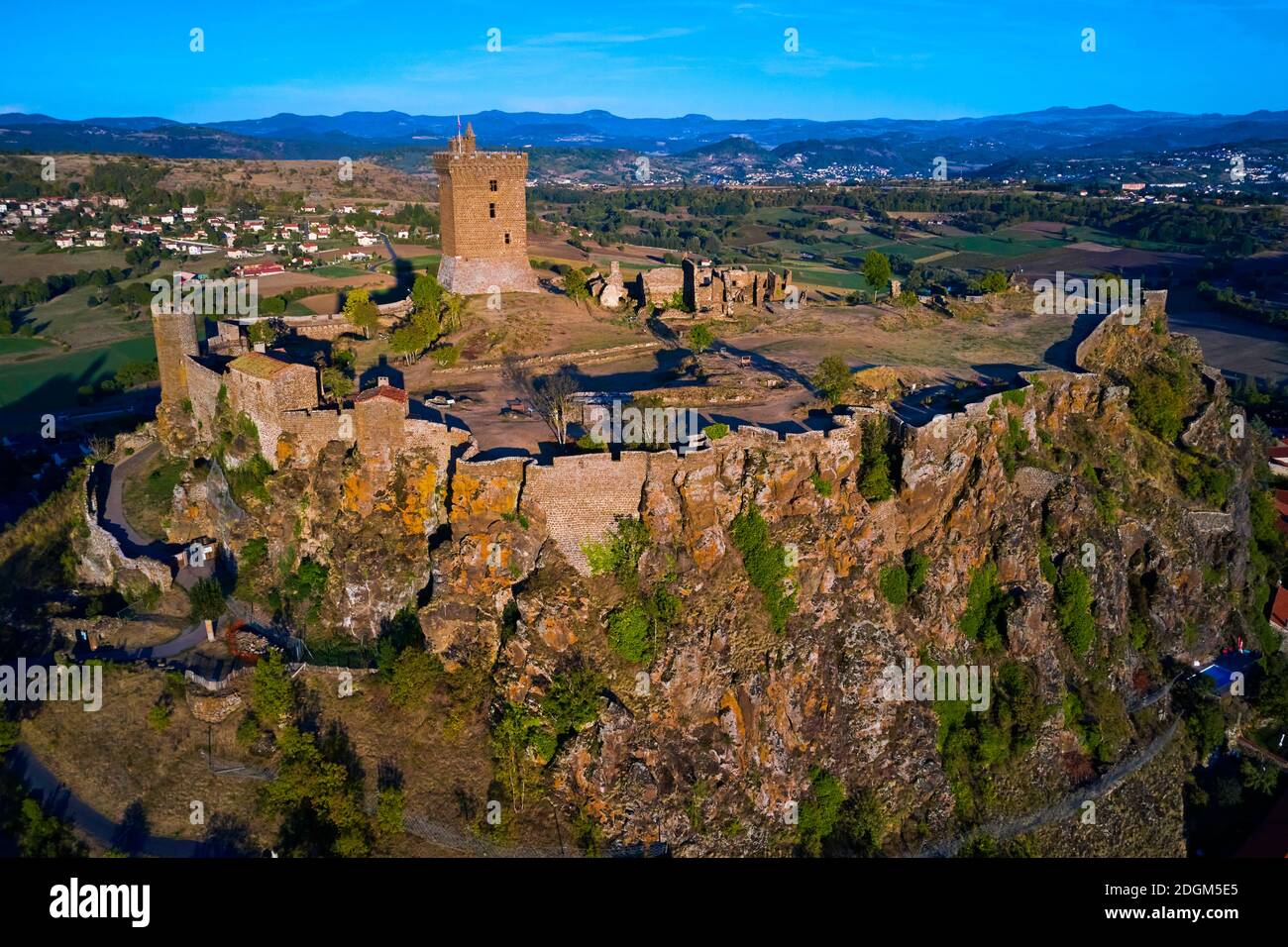 Aerial france chateau de polignac hi-res stock photography and images ...