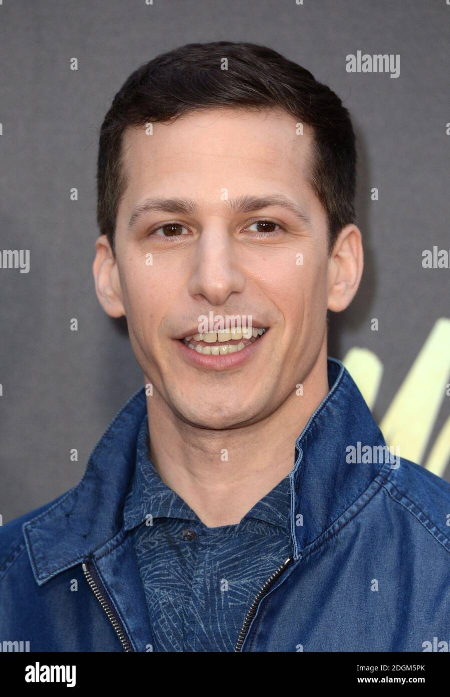 Andy Samberg arriving at the 2016 MTV Movie Awards, Warner Bros Studios ...