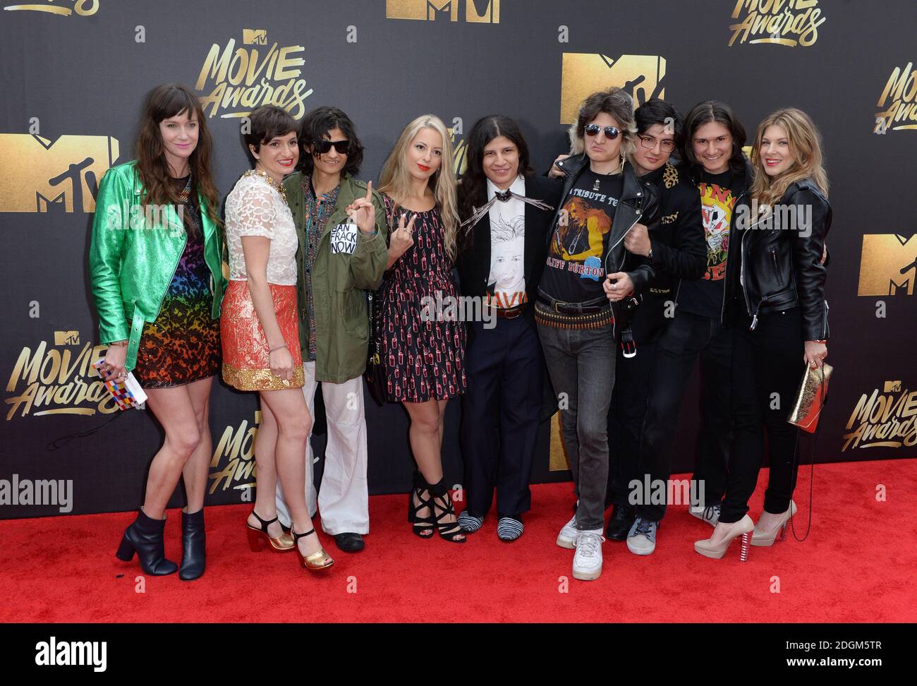 'Wolfpack' Angulo Brothers arriving at the 2016 MTV Movie Awards ...