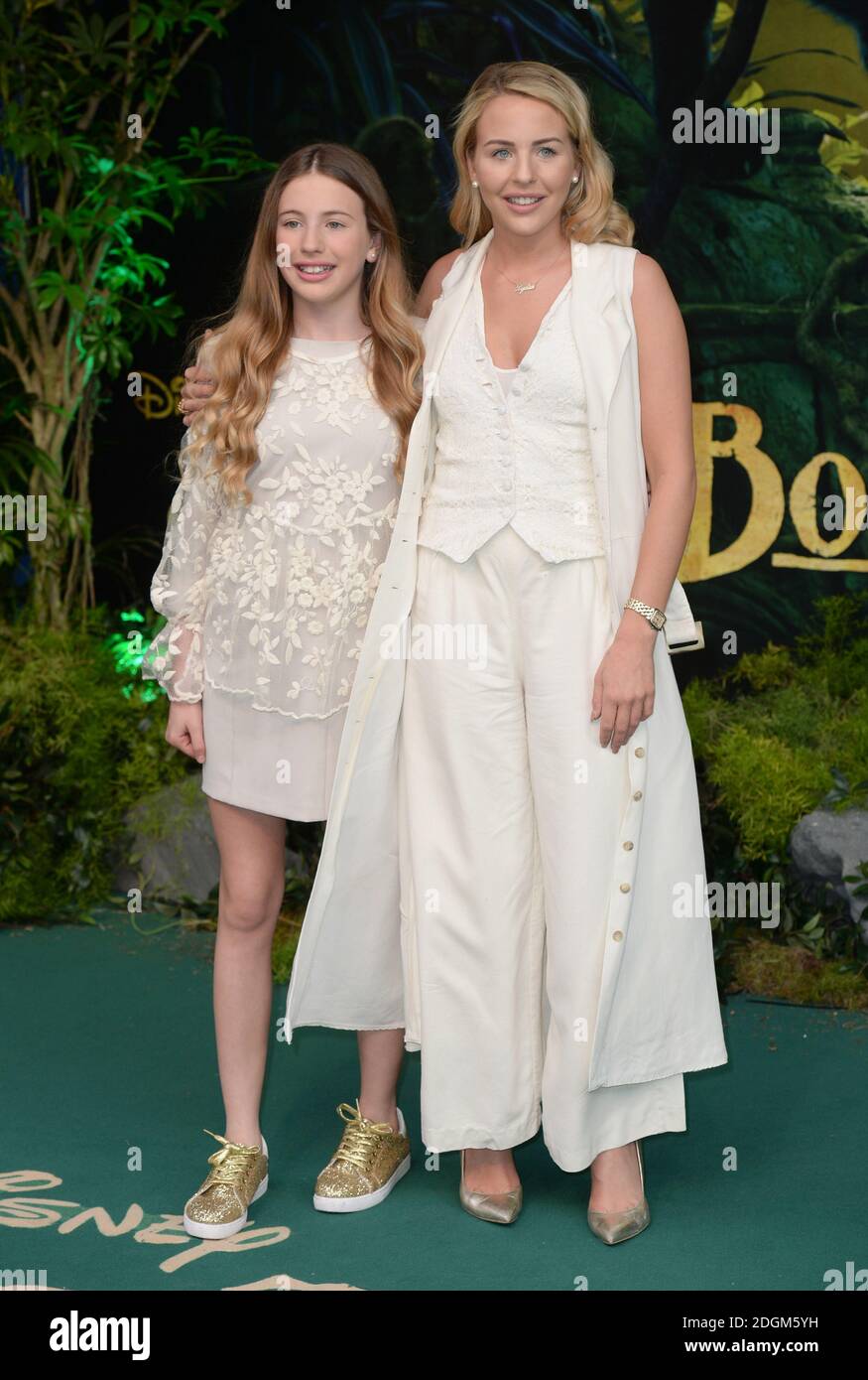 Lydia Bright and sister arriving at the UK Premiere of The Jungle Book ...