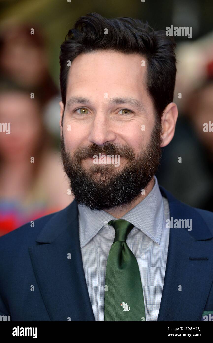 Paul Rudd arriving for the Captain America: Civil War European Premiere ...